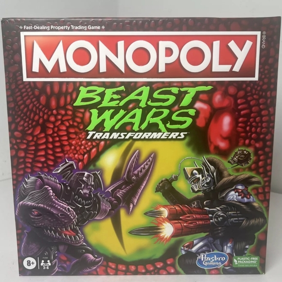 Hasbro | Toys | Monopoly Transformers Beast Wars Edition | Poshmark
